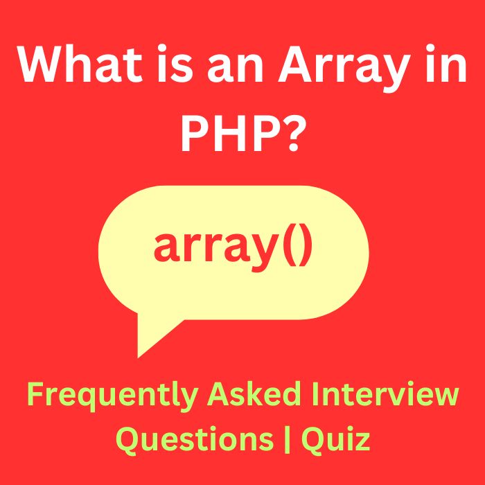 What Is An Array In PHP 3 Important Types Of Array Quiz Lancer